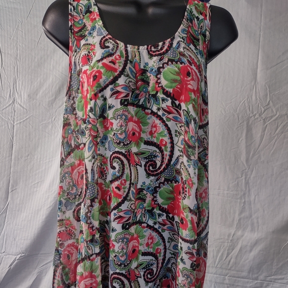 Umgee Tops 3345 Umgee Size S Sheer Multi Color Top Poshmark